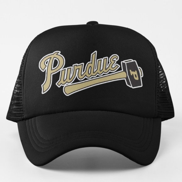 Accessories | New Purdue Boilermakers Script Hammer Foam Trucker Mesh ...
